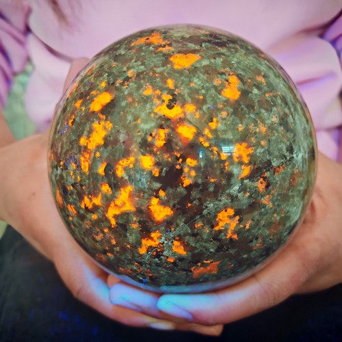 4.4LB Natural Flame StoneBall Body Crystal Ball Spiritual Healing2000g ...