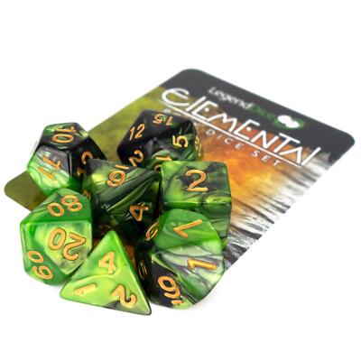 RPG Dice Set - Poly Dice Set - Elemental - Lake Bed | eBay UK