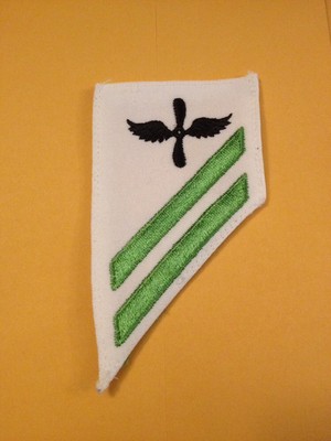 US NAVY RATE PATCH (AD) E-2 AVIATION MACHINIST MATE SUMMER DRESS WHITES ...