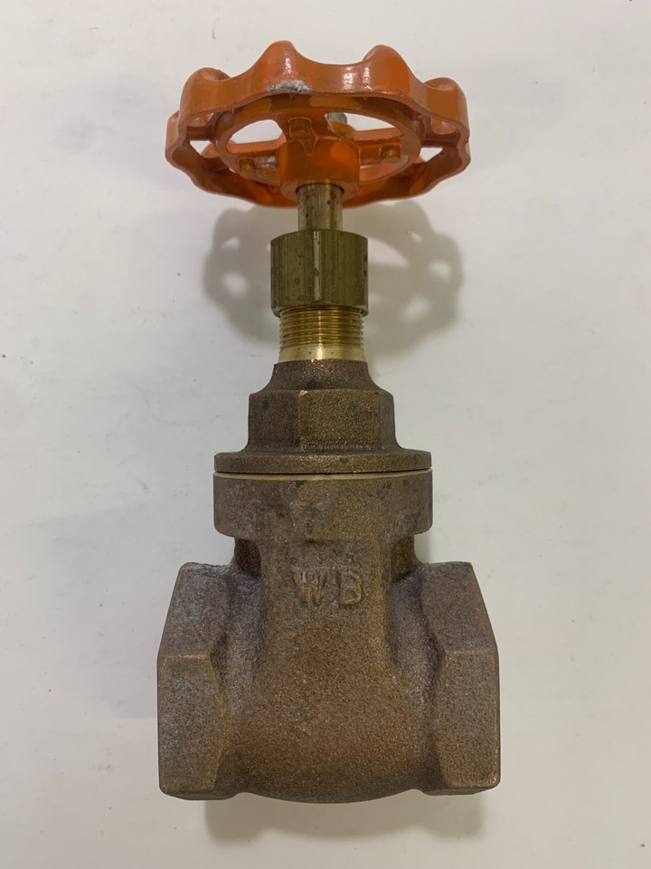 GATE VALVE 1 1/4" I.P. 125 lbs. stream Wedge Disc NRS Wolverine Brass ...