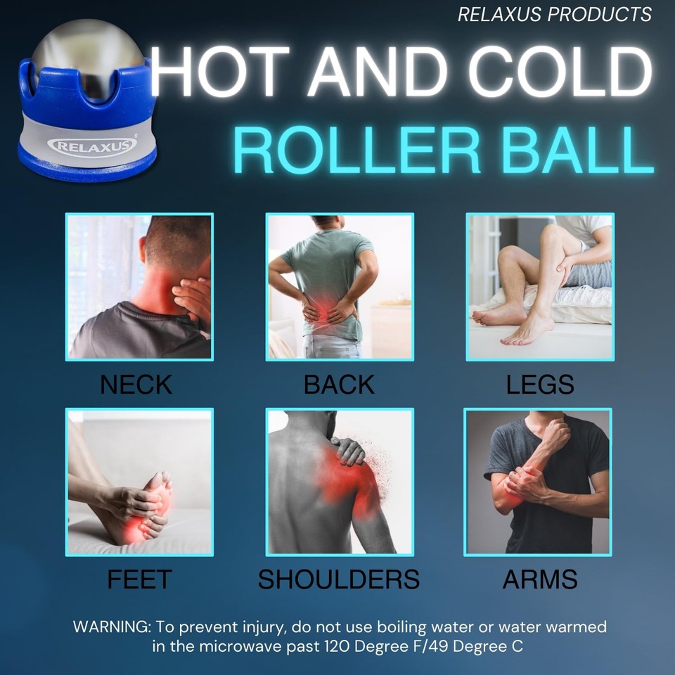 Harmony ICE - HOT ROLLER Massage Roller Ball - Insulating Gel Maintains ...