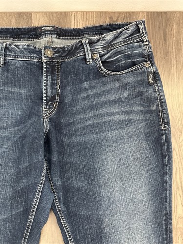 Silver Sam Skinny Women's Tag Size W20/L29 Distressed Mid Rise Denim ...