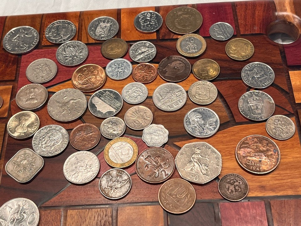 MIXED LOT OF 100 FOREIGN COINS + 10 FOREIGN PAPER BANKNOTES- | eBay