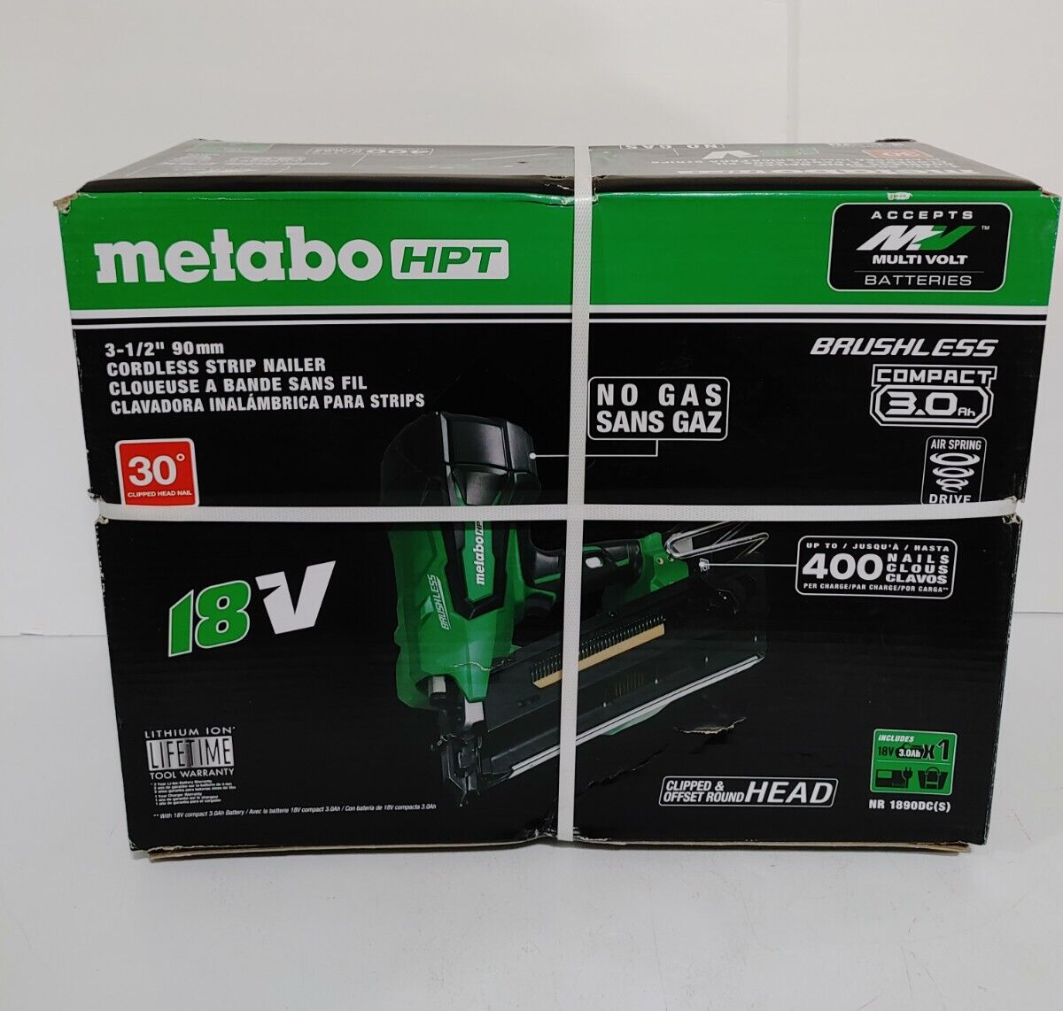Metabo HPT NR1890DC 18V Brushless Nail Gun Kit for sale online | eBay