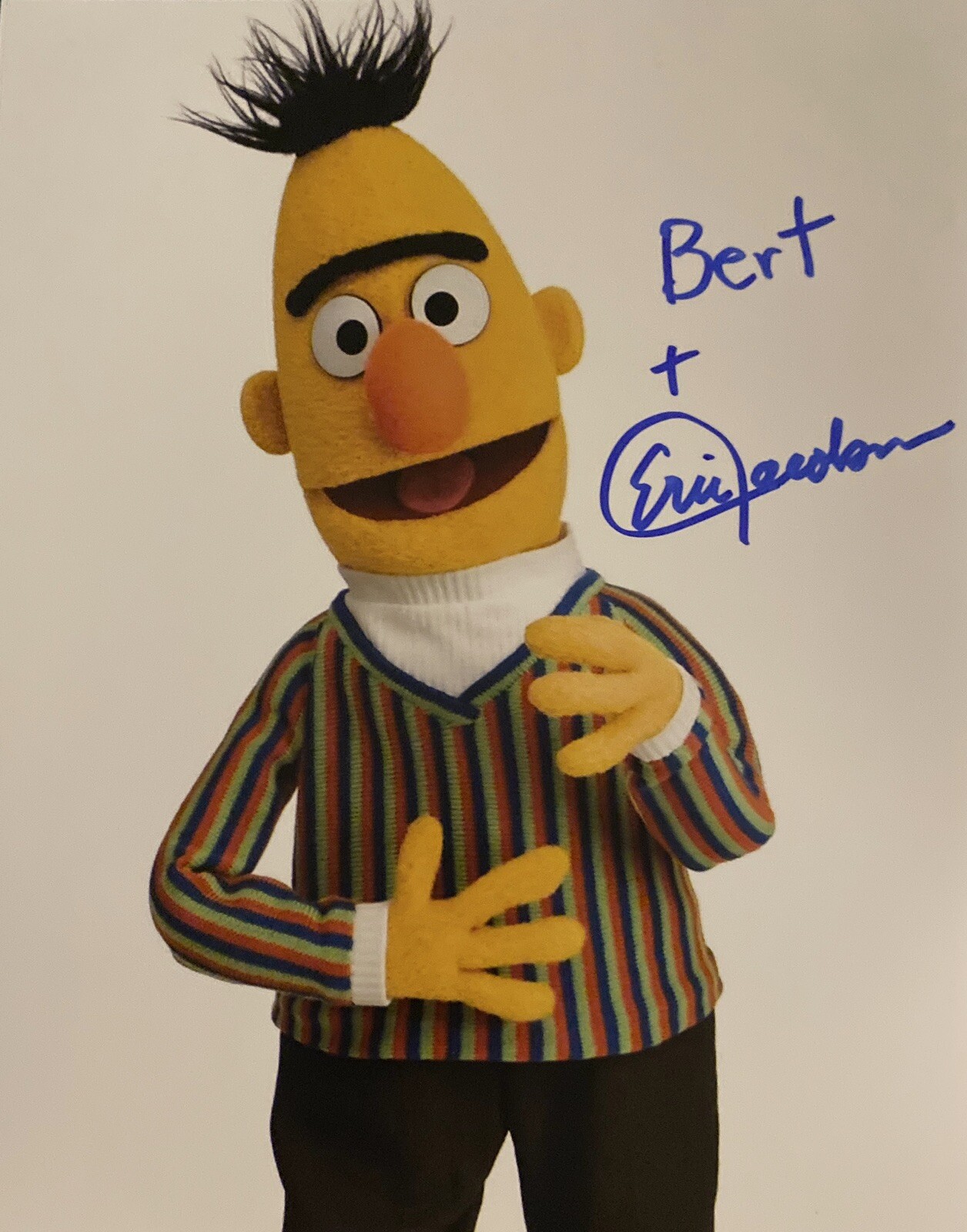 Bert From Sesame Street Eric Jacobson Signed Autographed 8x10 Photo | eBay