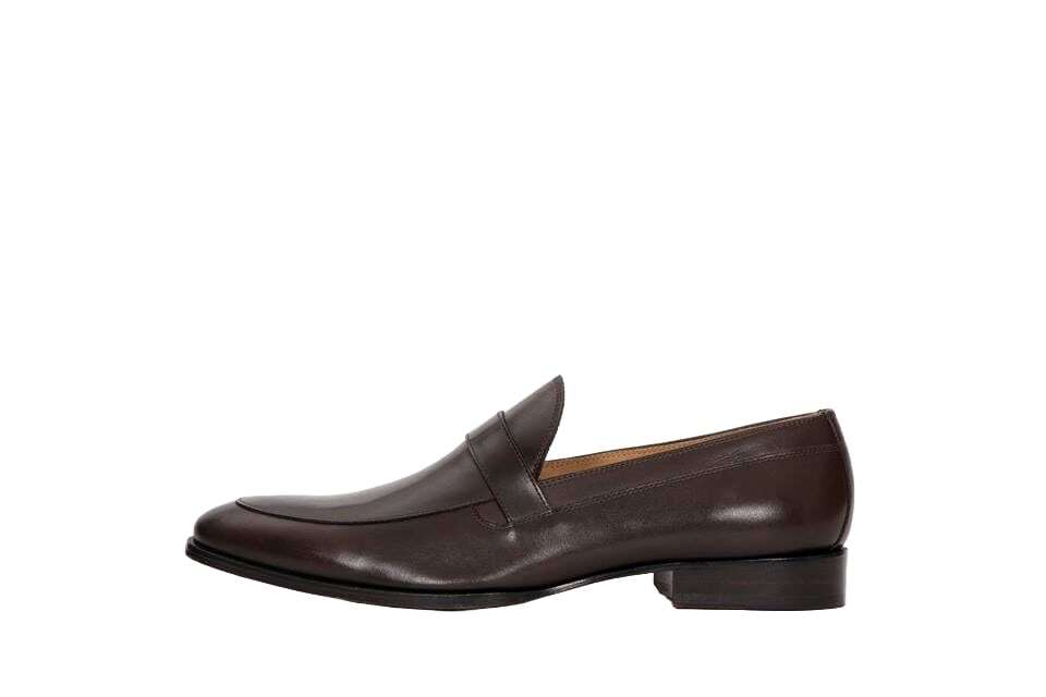 PAIR OF KINGS THE FLUSH MEN'S LOAFER SLIP ON FORMAL DRESS SHOES BROWN ...