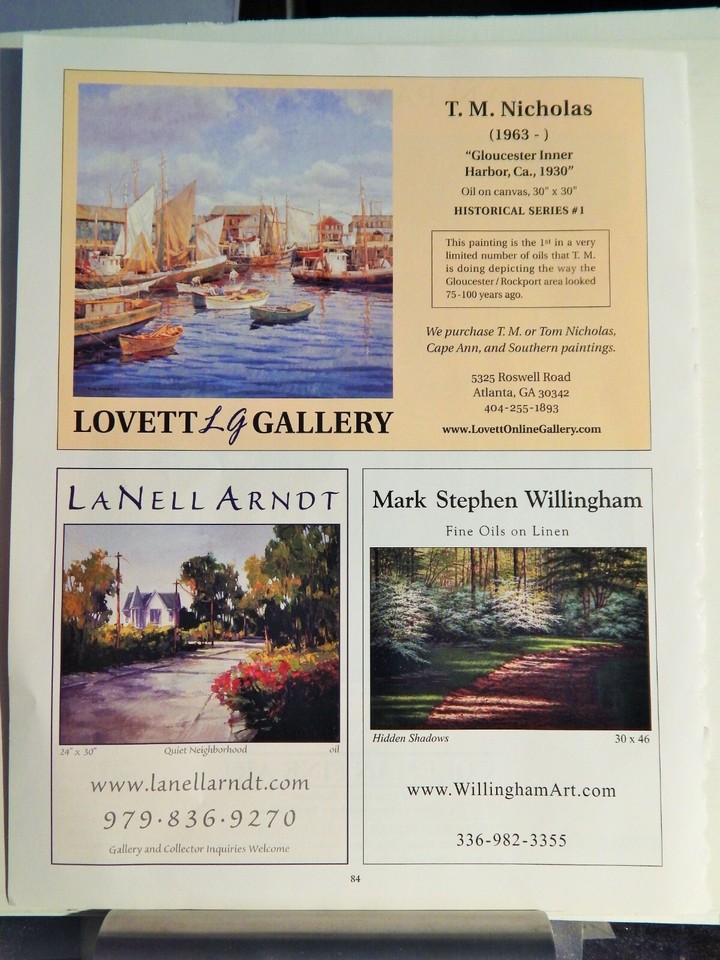 JAN PAWLOWSKI / T M NICHOLAS ART PIECES ORIG VTG 2005-2 ADVERTISEMENT ...