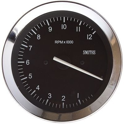 Smiths Classic Motorsport Tachometer / Rev Counter 80mm 0-12K RPM ...