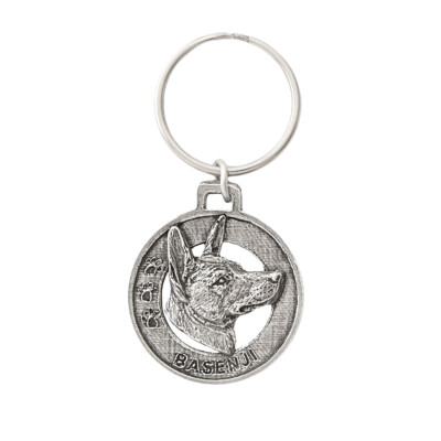 Creative Pewter Designs Basenji Hunting Dog Pewter KeyChain, Key Fob ...