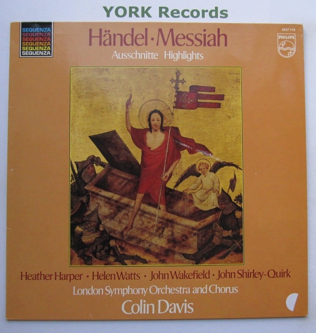 6527 118 - HANDEL - Messiah Highlights COLIN DAVIS London SO - Ex LP ...