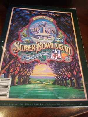 super bowl xxviii official game day program gameday official Dallas ...