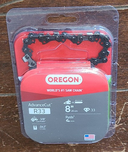 Oregon ADVANCECUT 8" Chain Saw Replacement Chain R33 - Ryobi/Greenworks ...