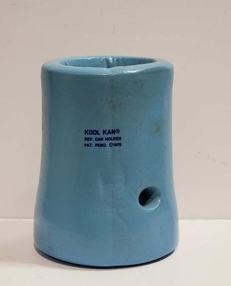 Vintage 80s Tri Delta Sorority Blue w/Pansy Kool Kan Koozie Beer ...