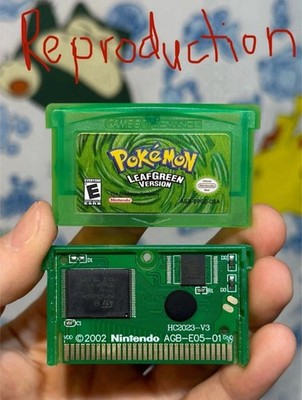 Pokemon LeafGreen Cartridge w All 386+ Shiny Complete Pokedex Items ...