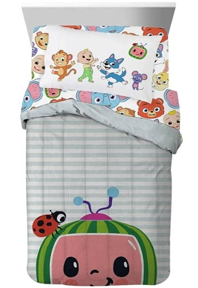 CoComelon "JJ and Friends" Kids Reversible Bed Set-AB0DK6R5TK65 ...