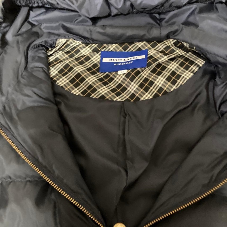 Burberry Blue Label Down Jacket Navy Size 40 From Japan | eBay UK