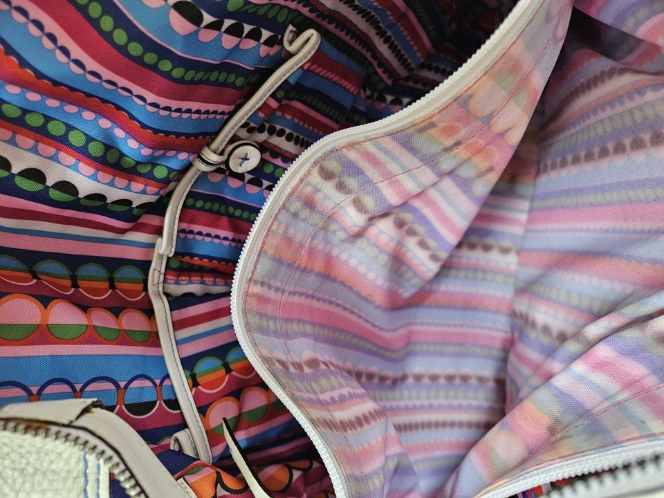 White FRANCESCO BIASIA Extra Large Leather SATCHEL Tote HAND BAG Purse ...