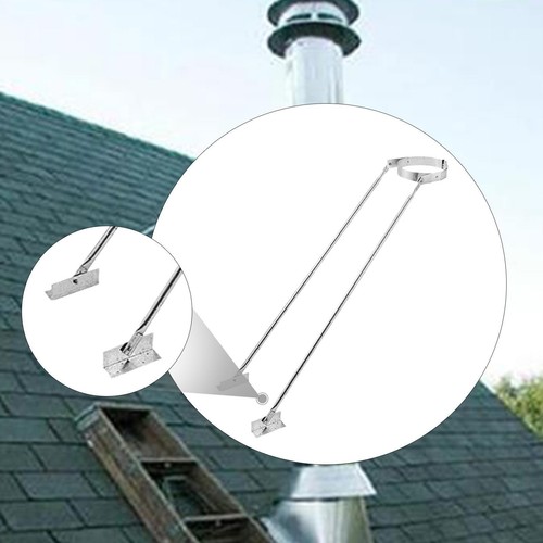 Extended Roof Bracket Kit Fireplace Holder Sturdy Parts Chimney Roof ...