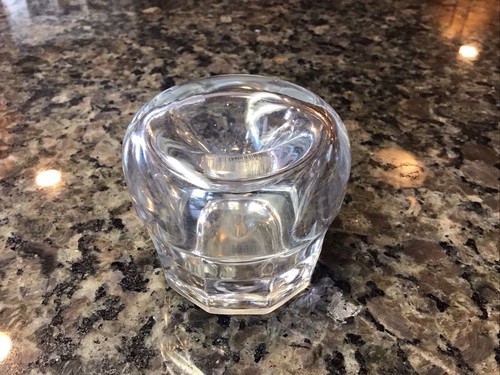 Antique Glass Funnel Donut Inkwell Faceted No Spill Safety 2 5/8 ...