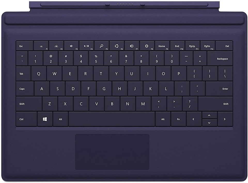 Genuine Microsoft Surface Pro 3 4 5 6 7 Black Type Cover Keyboard (1644 ...