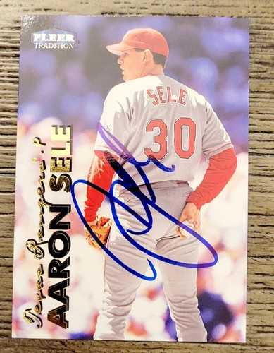 AARON SELE Signed 1999 Fleer Tradition #232 Texas Rangers Card ...