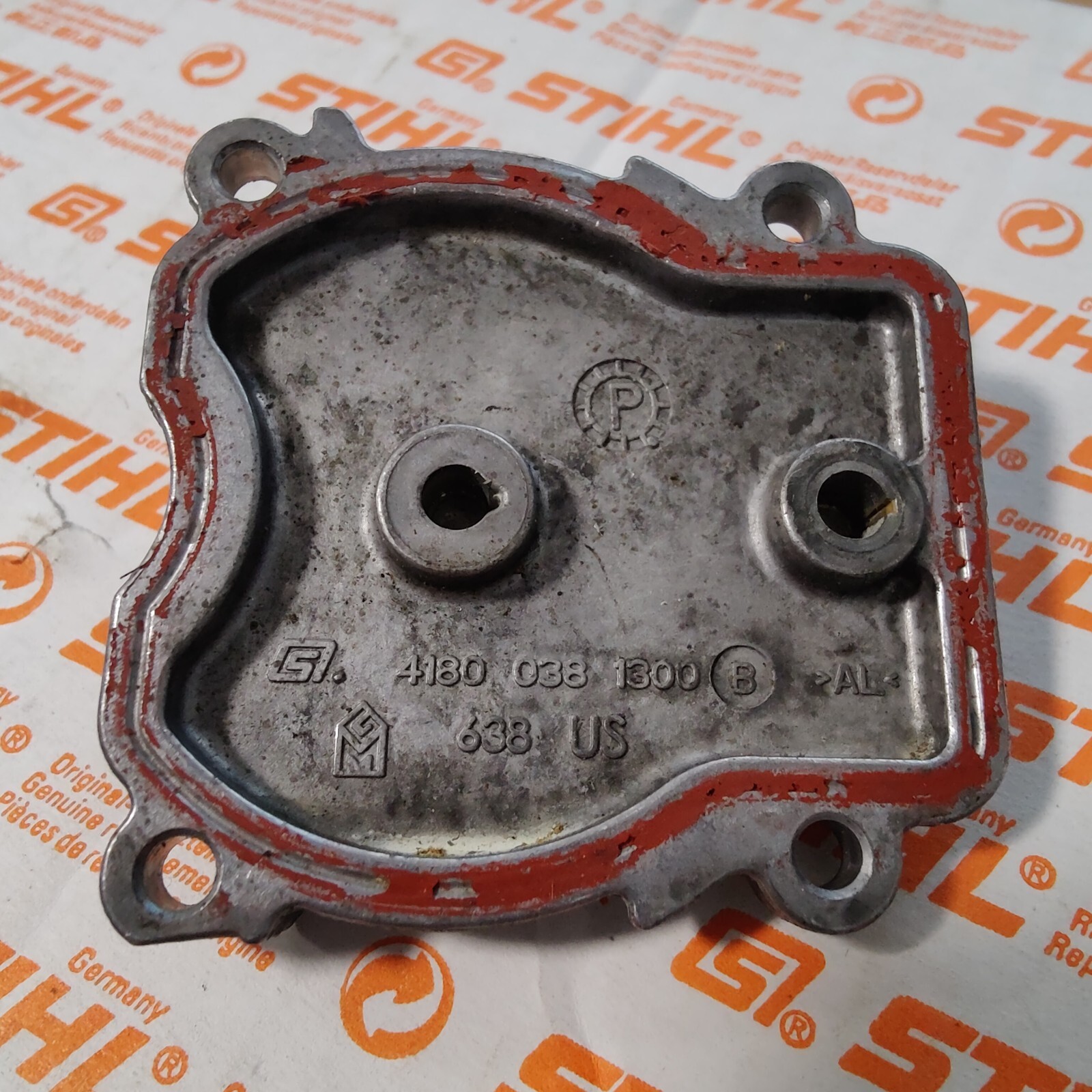 Stihl genuine Valve Gear Cover 4180 038 1301 FS100 KM111 HT103 .FREE P ...