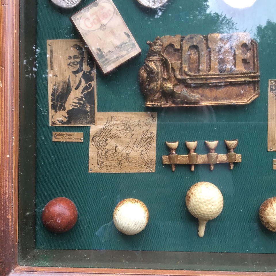 Golf shadow box GOLF BALL & IRON HISTORY 3D SHADOW BOX DISPLAY | eBay