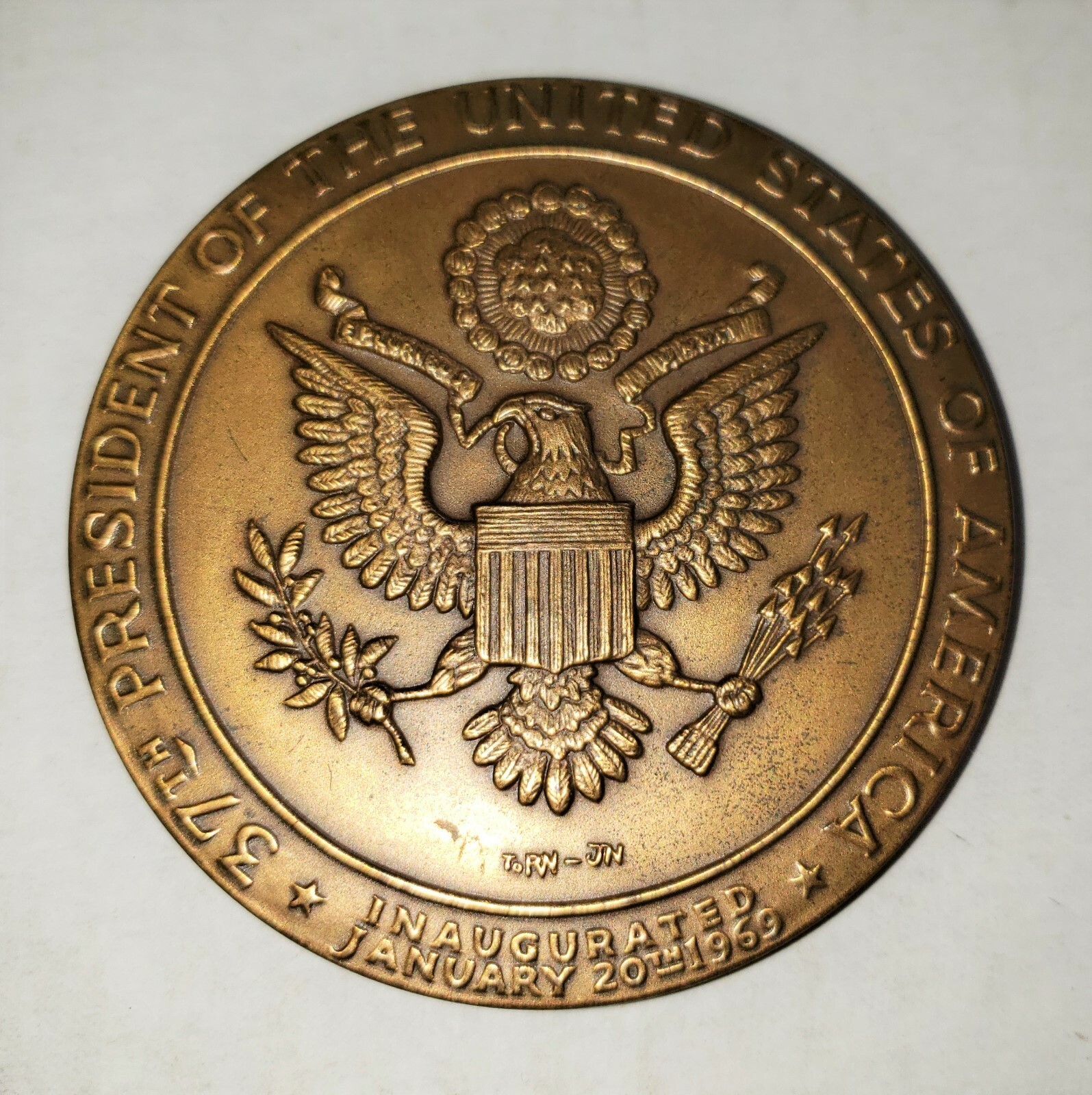 Vintage RICHARD MILHOUS NIXON 37th President of US 1969 Inaugurated ...