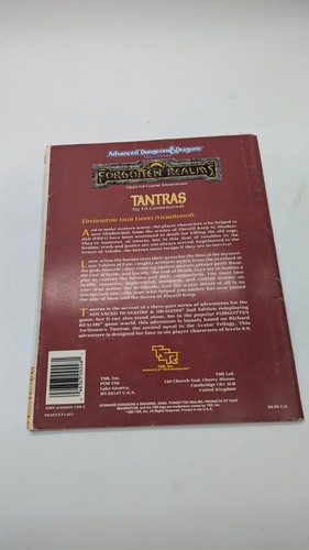 FRE2 Tantras Dungeons and Dragons Forgotten Realms L,Llw Map, Tsr 9248 ...