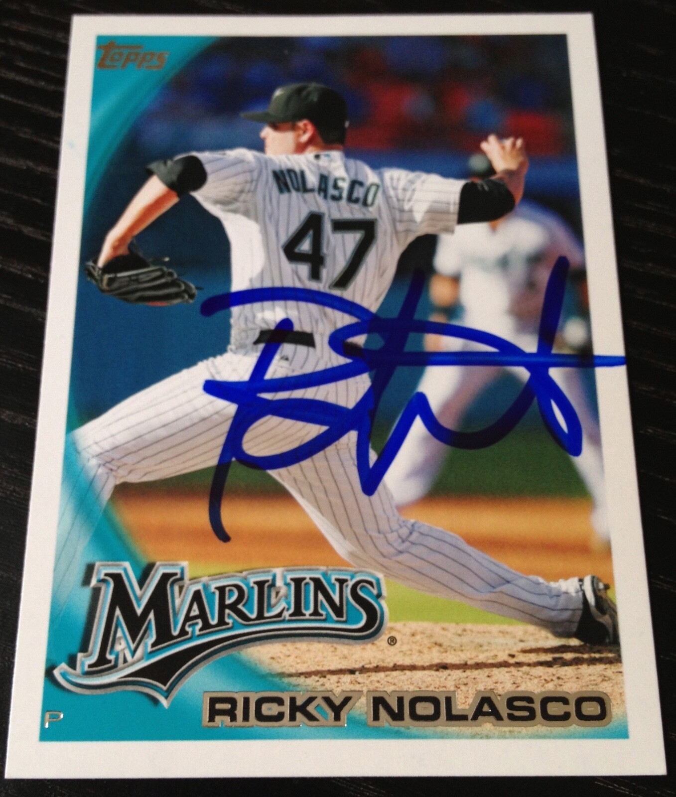 Ricky Nolasco - 2010 Topps Series 1 Signed Autograph Auto Card #213 ...
