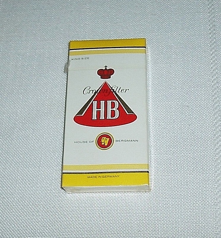 House of Bergmann Germany Crown Filter HB King Size UNOPENED Cigarette ...