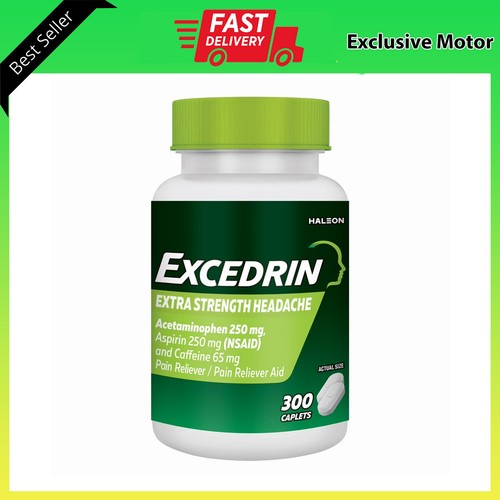 Excedrin Extra Strength Caplets, Pain Reliever Aid (250 mg., 300 ct ...