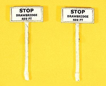 JL Innovative 847 HO Scale Stop Drawbridge Sign Set (2) | eBay