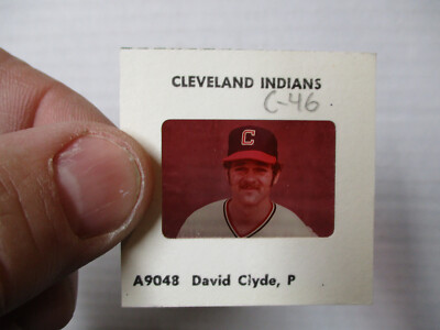 Vintage 1970's David Clyde Cleveland Indians Negative Slide 2 Inches | eBay