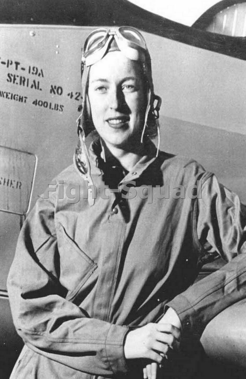 WW2 Picture Photo US Pilot Cornelia Fort with a PT-19 aircraft 1315 | eBay