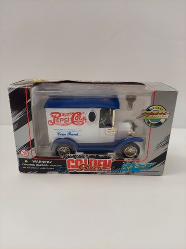 Vintage Golden Classic Pepsi Cola Gift Coin Bank Diecast Truck Special ...