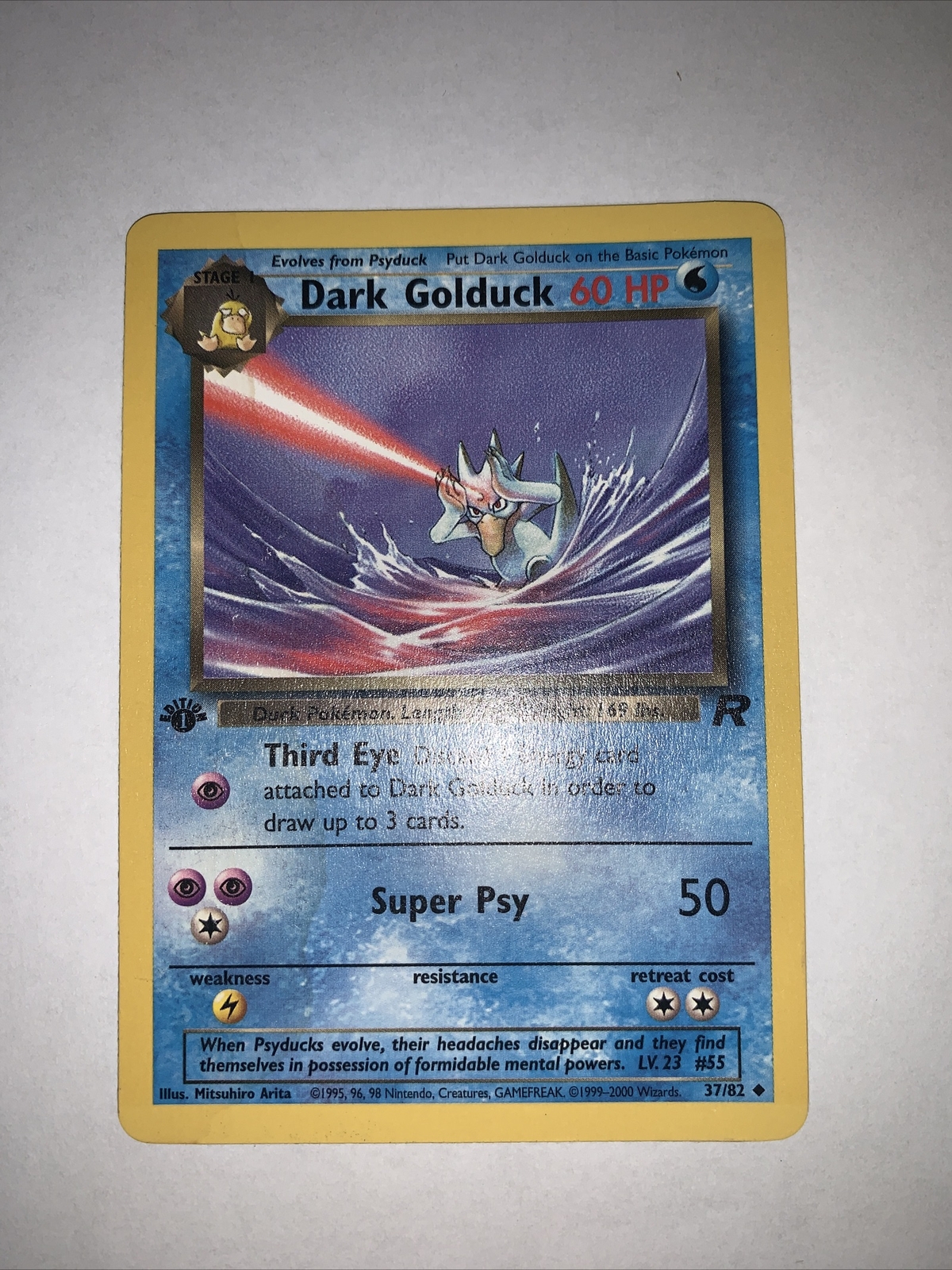 Dark Golduck 37/82 1st Edition Card | Pokemon TCG Team Rocket Set IN ...