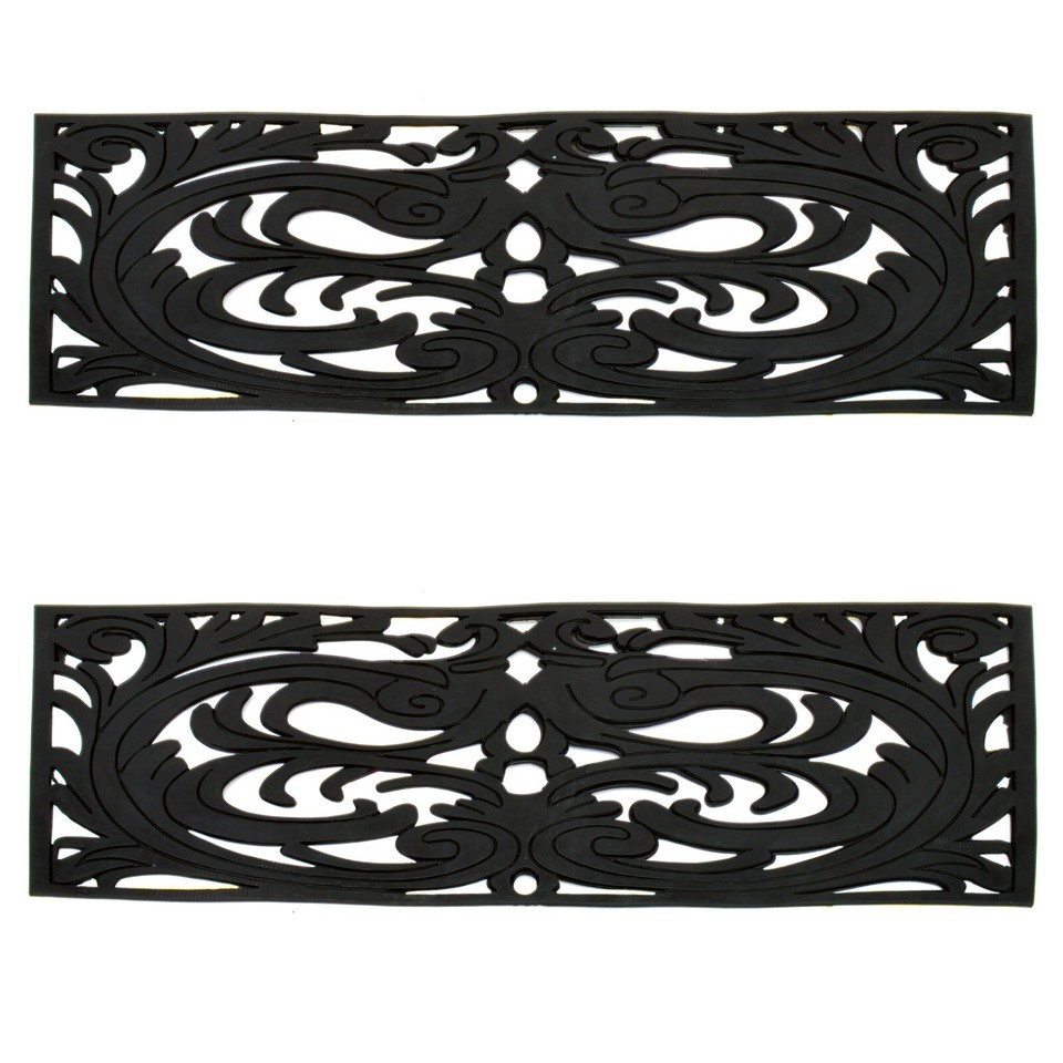 Rubber Door Step Mats Weather Resistant Non Slip Decorative 75x25cm ...