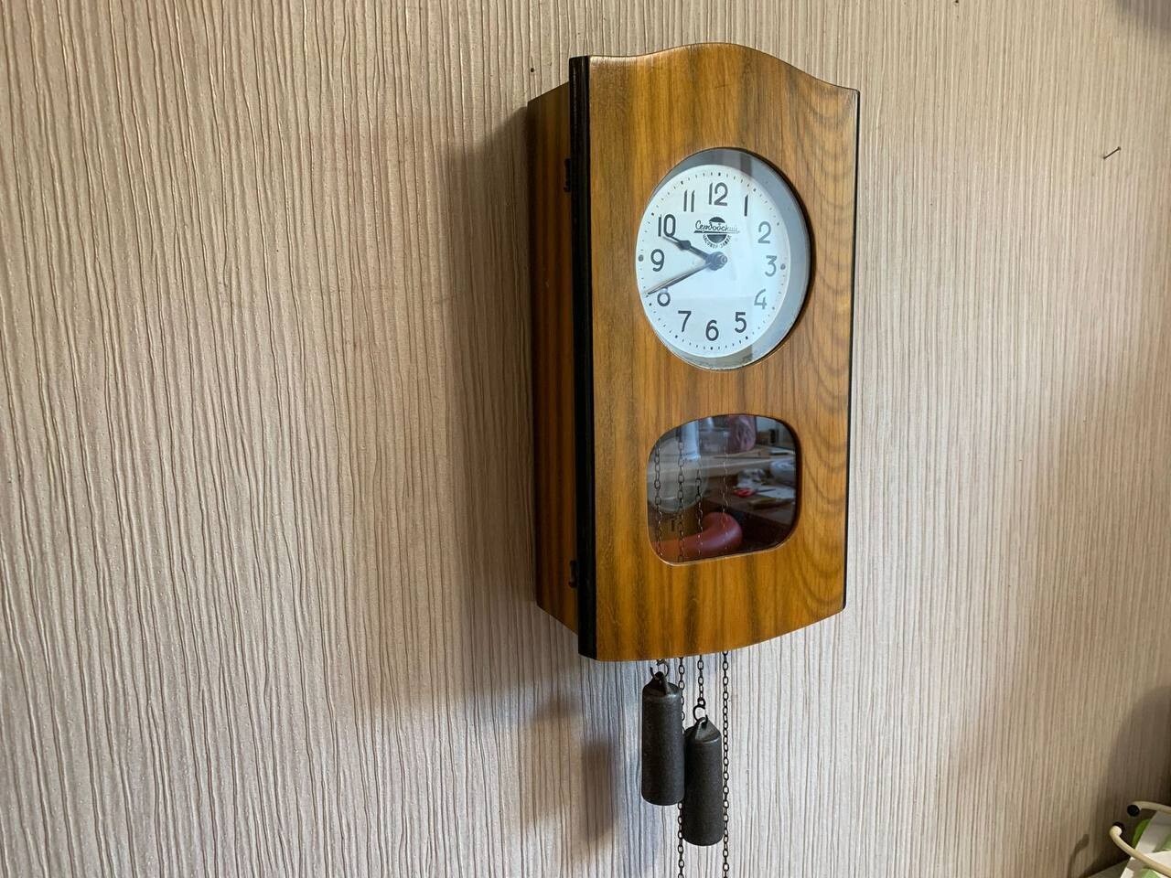 Vintage Soviet Clocks Working CLOCK Wall Clock Soviet Clock Striking ...