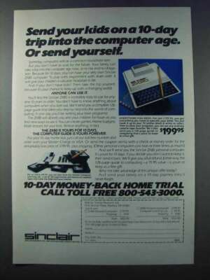 1981 Sinclair ZX80 Ad - Send Kids Into the Computer Age | eBay