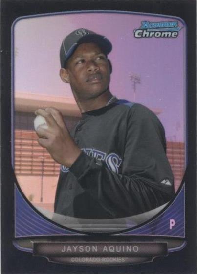 2013 Bowman Chrome Minis - Jayson Aquino #68 Black Refractor /25 (RC) for sale online | eBay