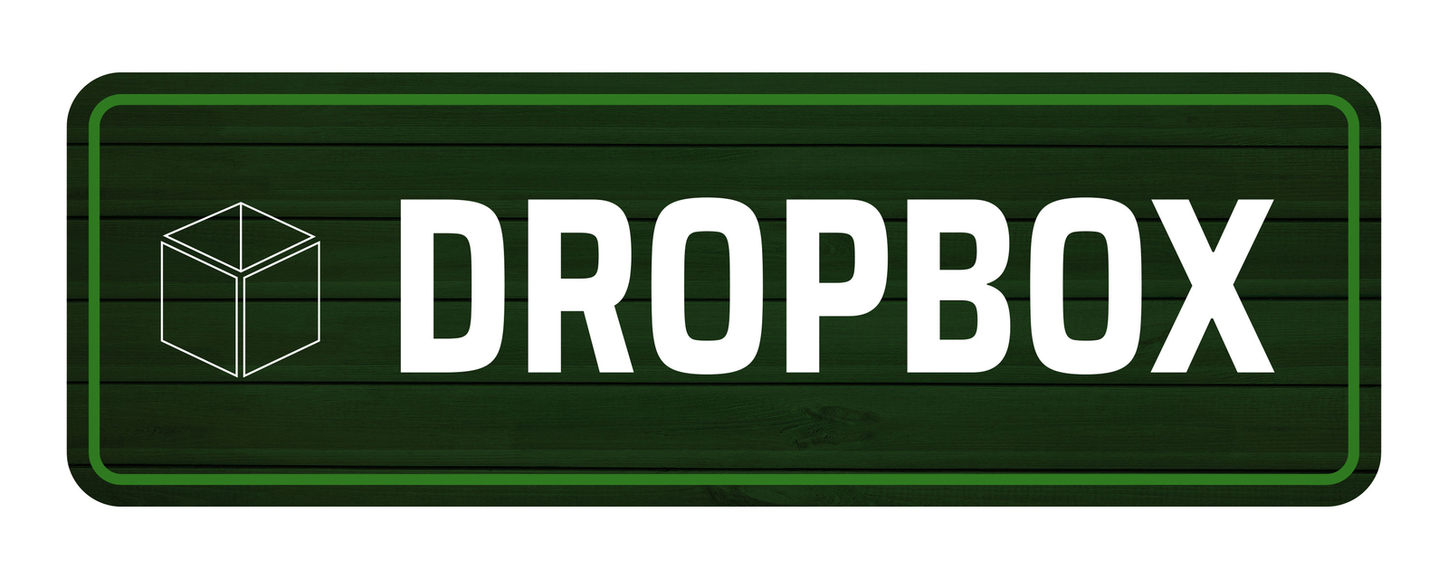 Standard Plus Dropbox Door or Wall Sign | Office & Home Signage | eBay