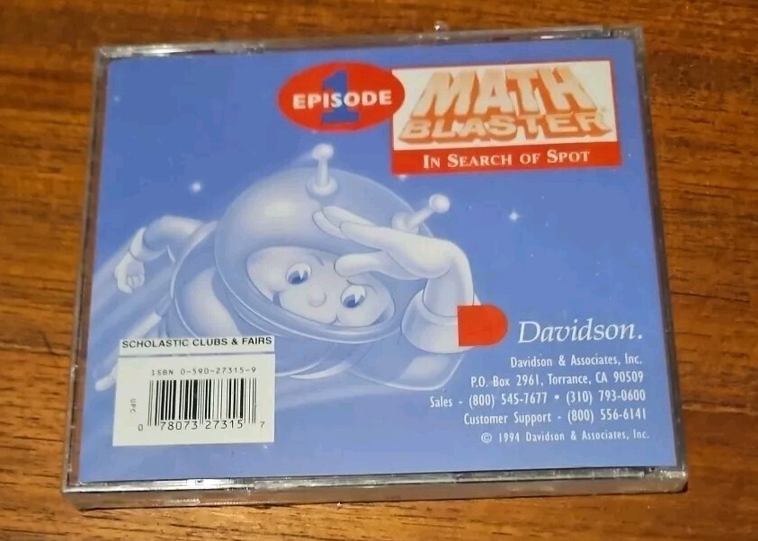 Math Blaster PC MAC Search Spot #1 Learning Educational School 1994 NEW ...