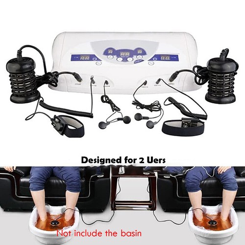 Detox Foot Bath Device Dual Ionic Cell Relax Spa Massager LCD MP3 Music ...