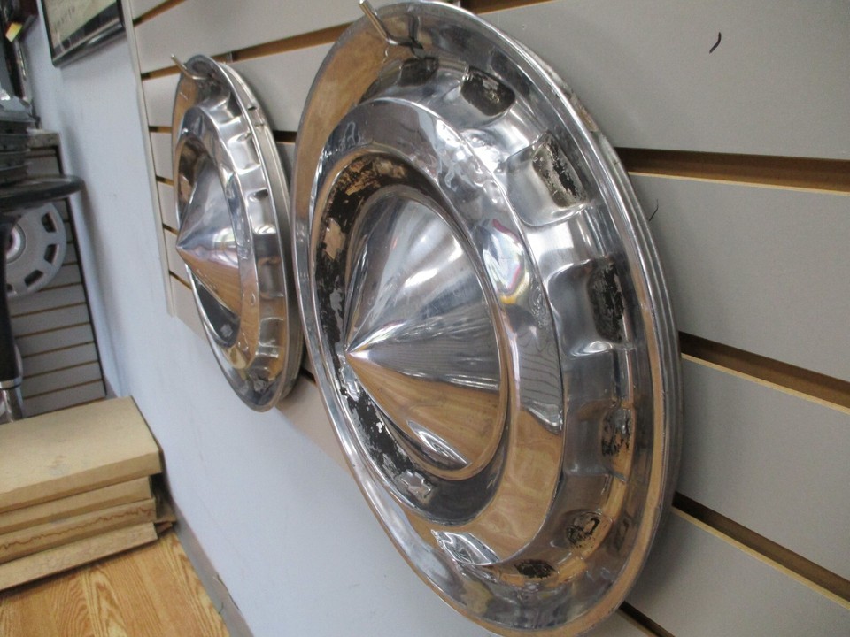 1956 CHEVROLET BEL AIR NOMAD 150 210 Wheel Cover Hubcaps OEM SET 56 | eBay