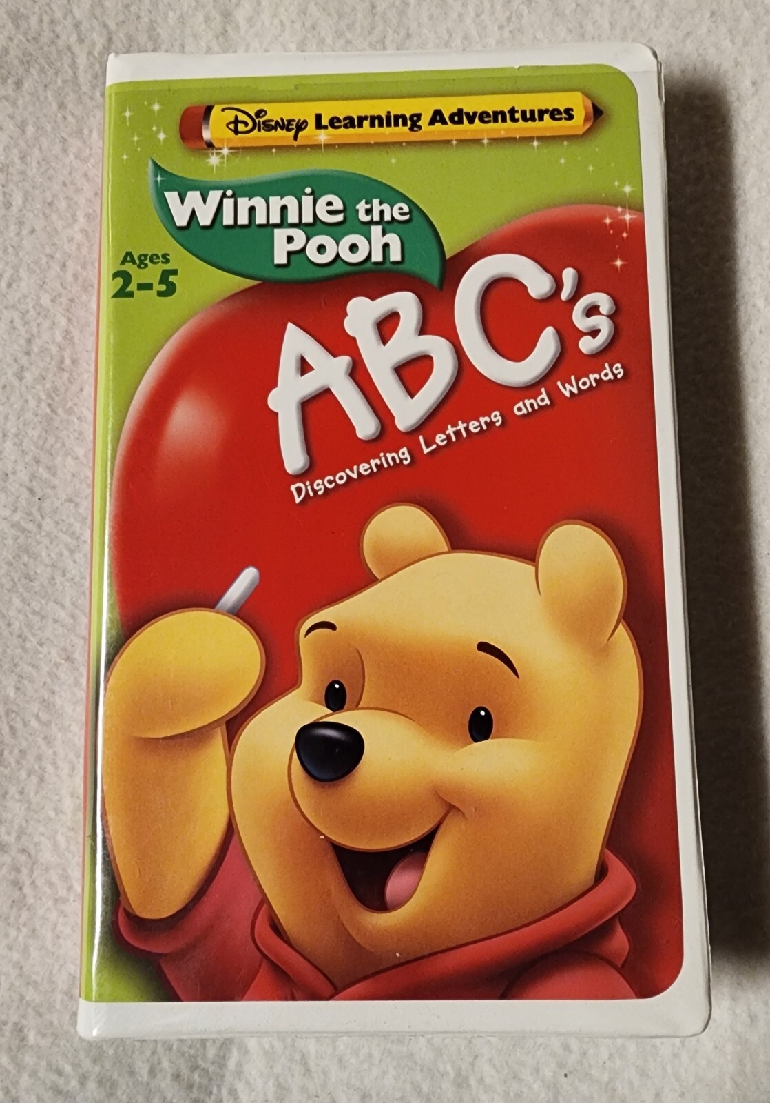 Disney Learning Adventures Winnie the Pooh ABC's Letters Words VHS ...