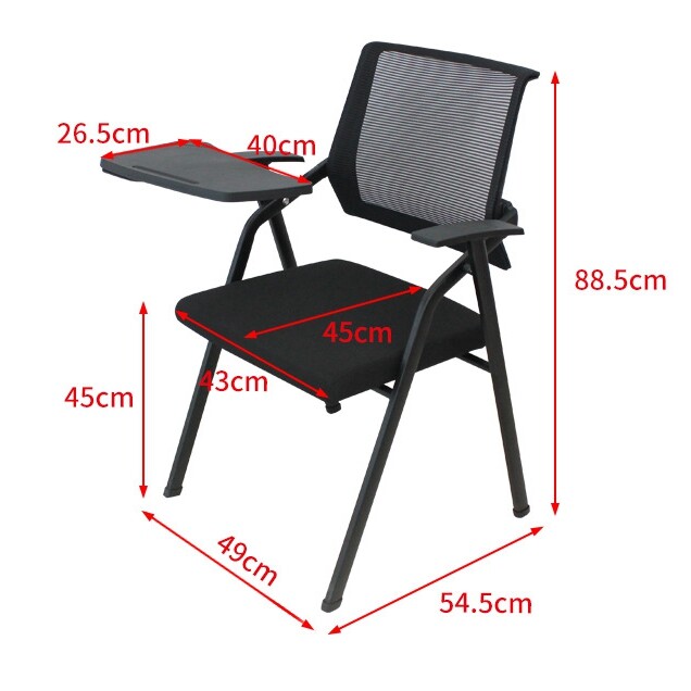 Folding Lecture Chair with Table Top for Classroom Lecture Training ...