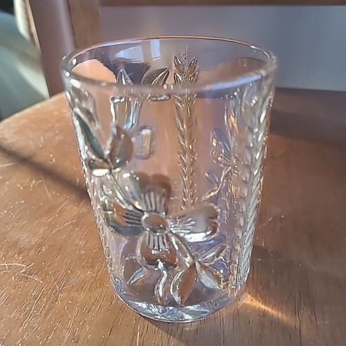 FLASHED GOLD COOPERATIVE FLINT GLASS ART NAVO / DOGWOOD TUMBLER EUC | eBay