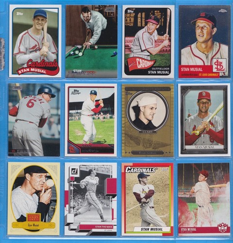 Stan Musial Lot (12 cards) Archives Chrome+, St. Louis Cardinals ...