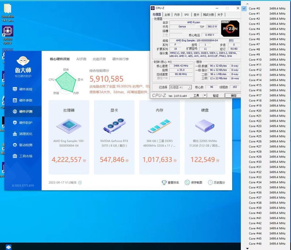Supermicro H13SSL-N ATX Motherboard + AMD Genoa EPYC 9334 QS CPU ...